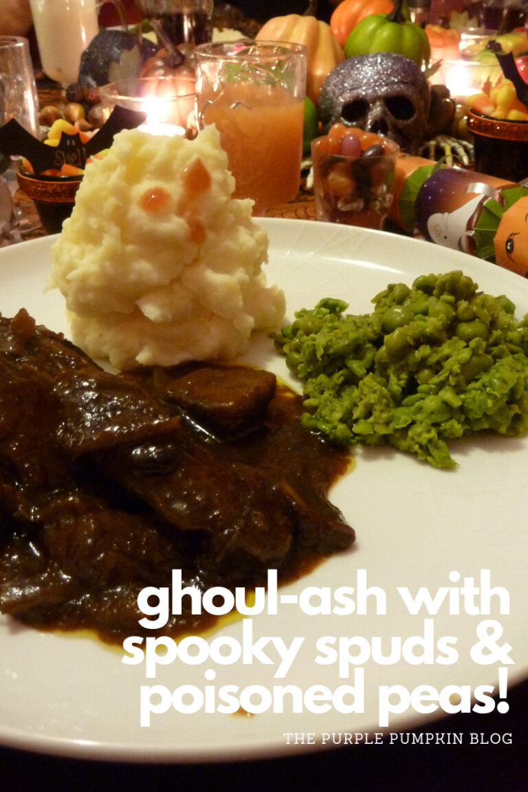 Halloween Dinner Idea! Ghoul-ash, Spooky Spuds & Poisoned Peas