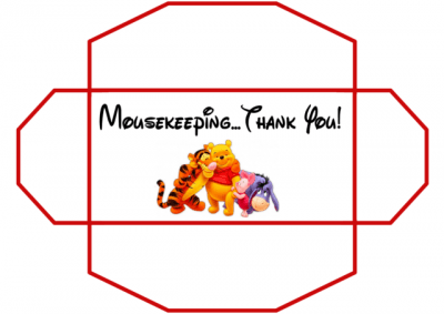 FREE!! Disney Mousekeeping Tip Envelopes | Free Disney Printables