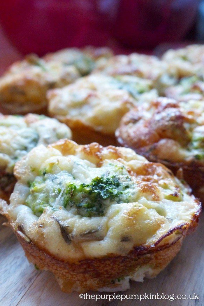Leftover Roast Chicken Crustless Mini Quiches