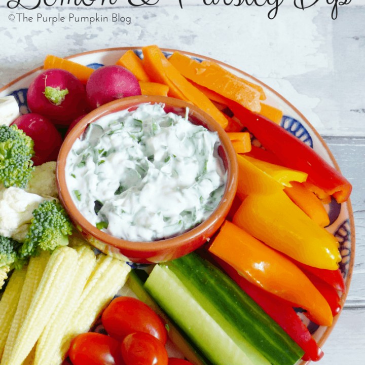 Low Fat Lemon & Parsley Dip | The Purple Pumpkin Blog