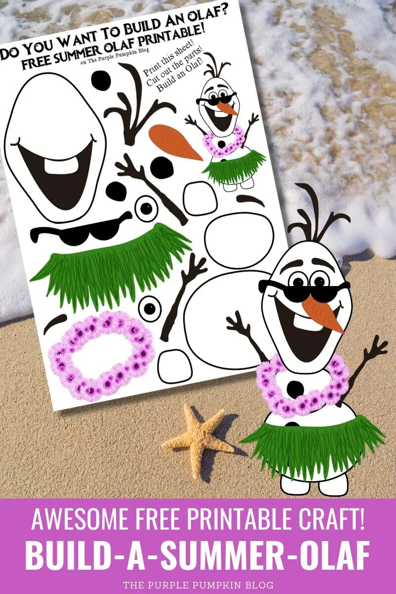 Free Printable Do You Want To Build An Olaf? Summer Edition!