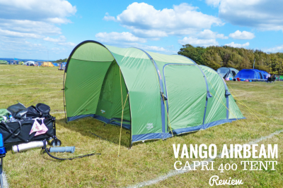 Camping with the Vango AirBeam Capri 400 Tent