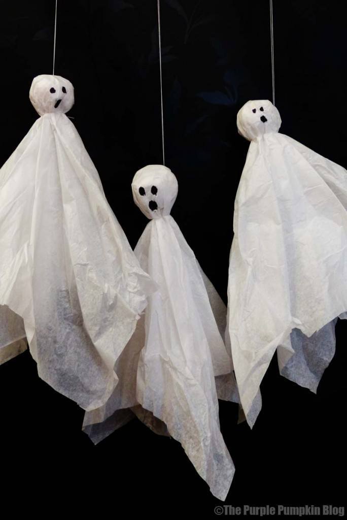 Tissue Paper Ghosts - Crafty October Day 5