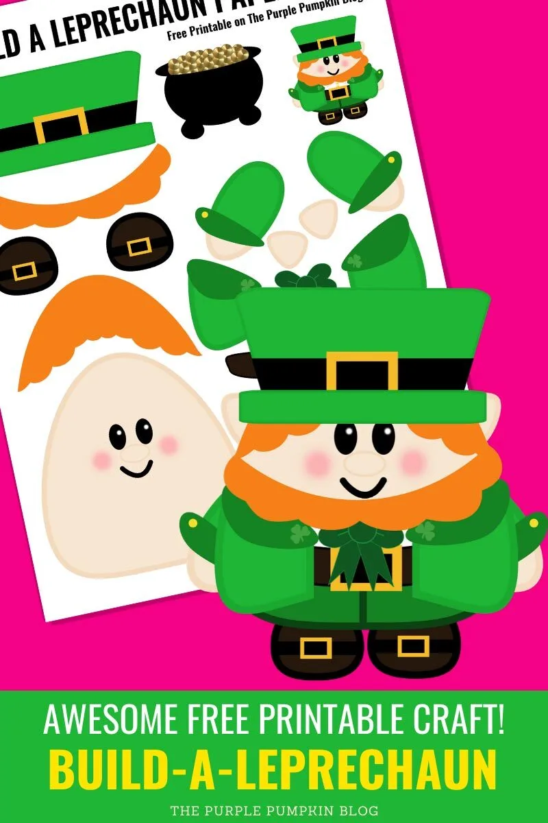 Free Printable Build A Leprechaun Paper Doll for St. Patrick's Day!