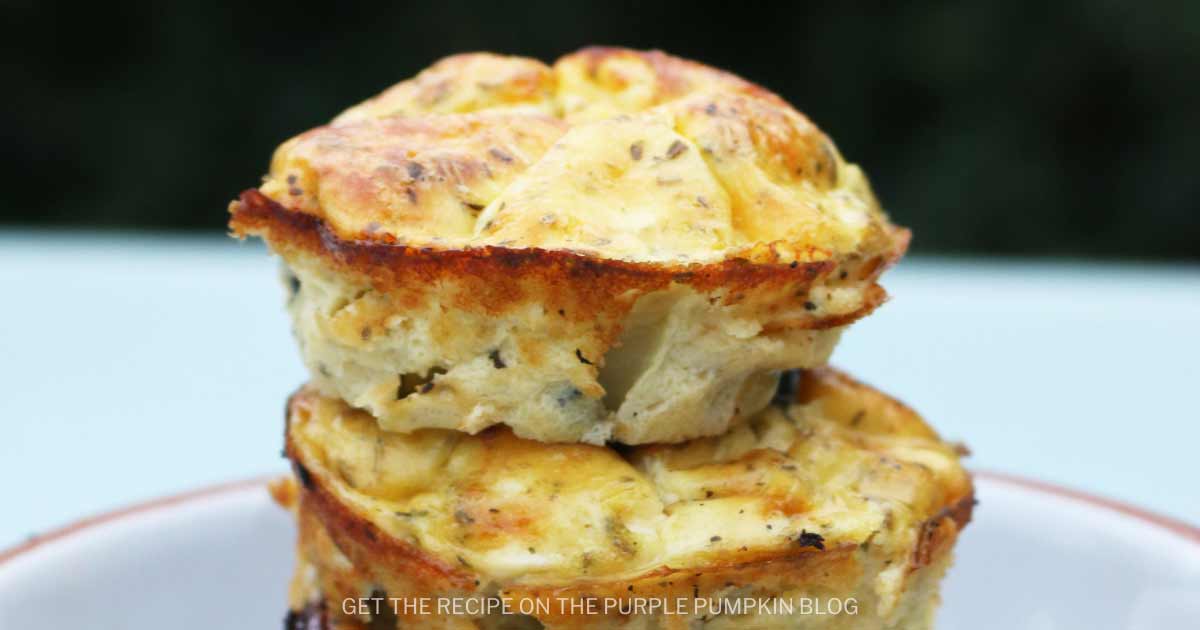 Cheesy Courgette Crustless Mini Quiche Recipe