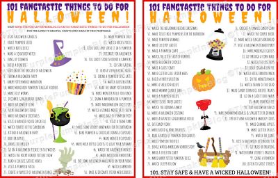 101 Fangtastic Things To Do For Halloween!