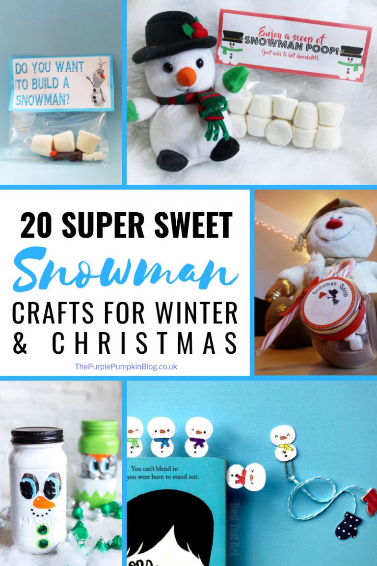 20 Super Sweet Snowman Crafts for Winter & Christmas