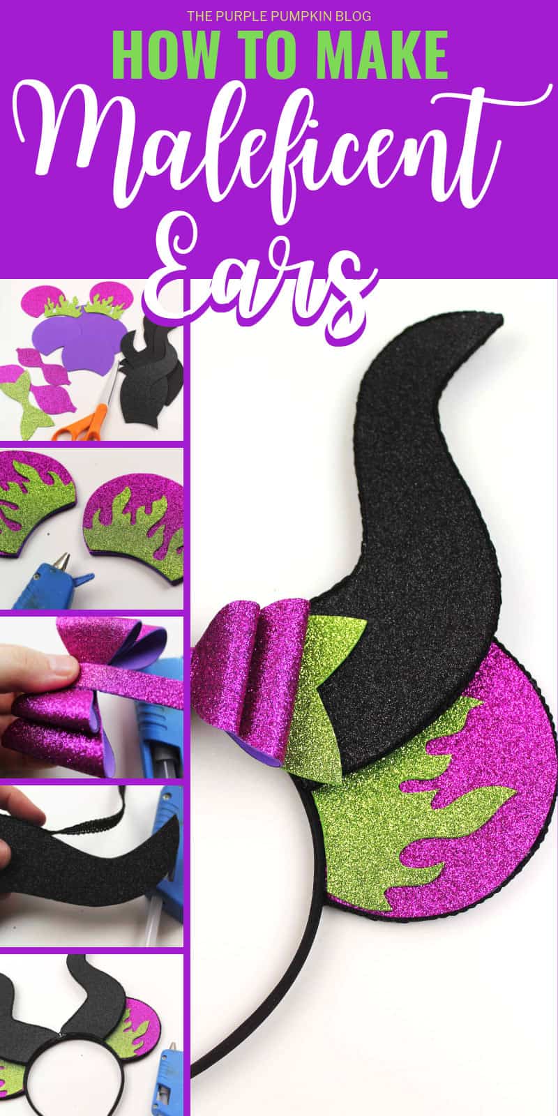 How To Make Maleficent Ears! | No Sew Mickey Ears Tutorial