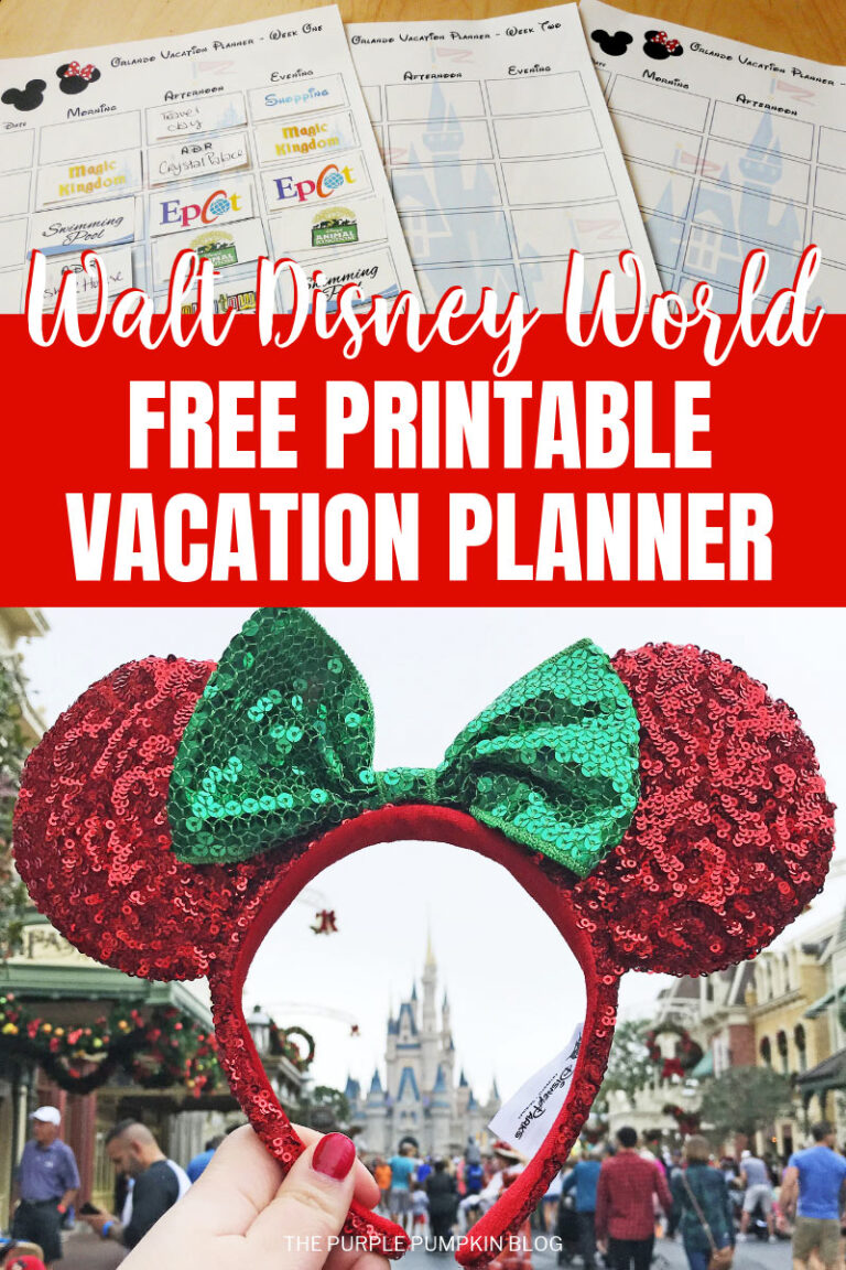 Orlando, Walt Disney World Vacation Planner | Free Printable
