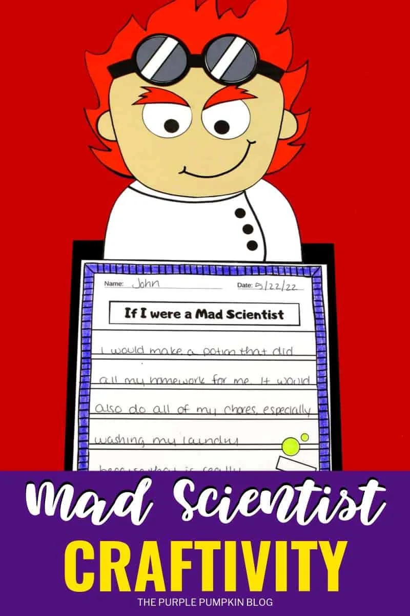 Happy Birthday Mad Scientist Cartoon