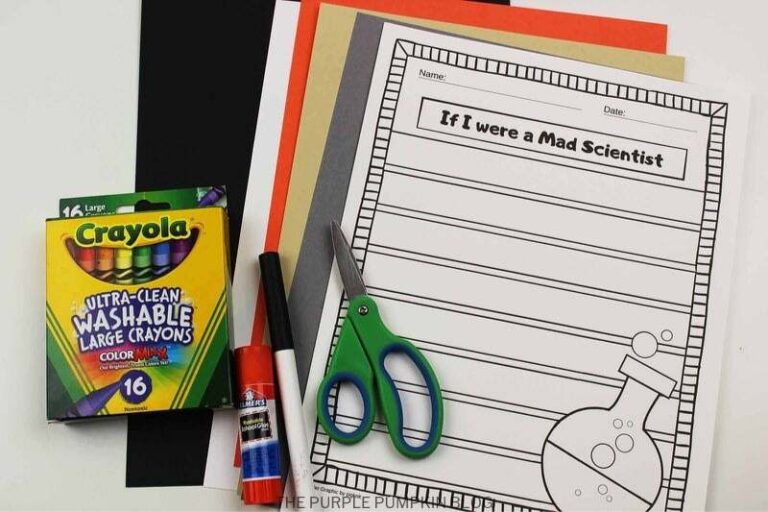 Mad Scientist Craftivity - Halloween Creative Writing Craft Project