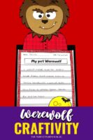 Werewolf Craftivity - Halloween Kids Creative Writing Craft