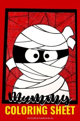 Free Printable Mummy Coloring Sheet - Halloween Activity for Kids!