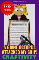 Girl Pirate Craftivity - Halloween Kids Craft & Creative Writing