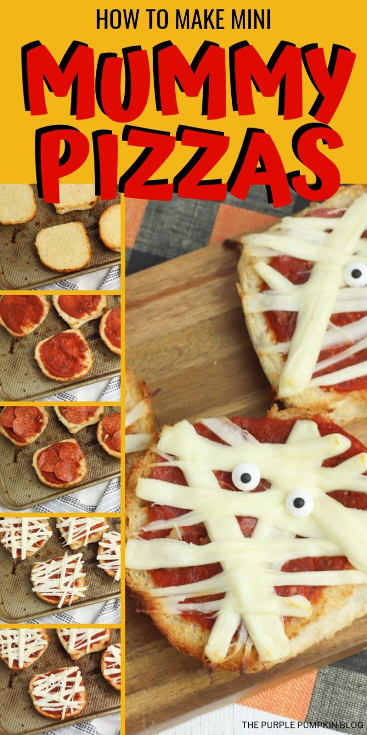 Easy Pepperoni Mini Mummy Pizzas | Halloween Cooking with Kids