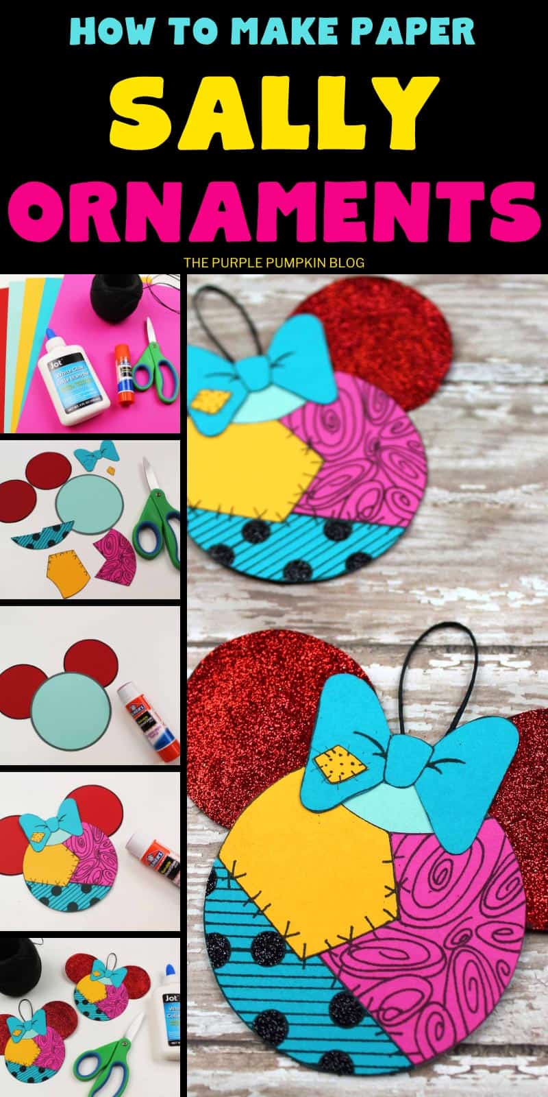 Sally Skellington Ornament Craft | A Halloween Paper Craft!