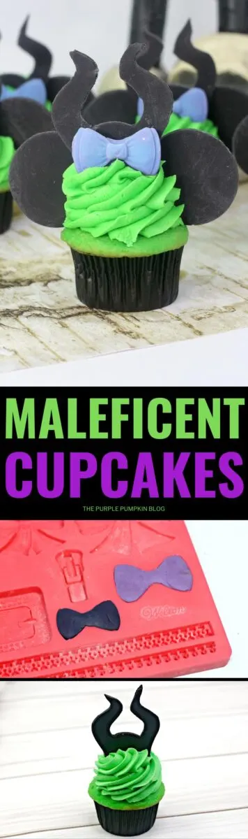 Maleficent Cupcakes Recipe | Minnie Ears Disney Cupcakes