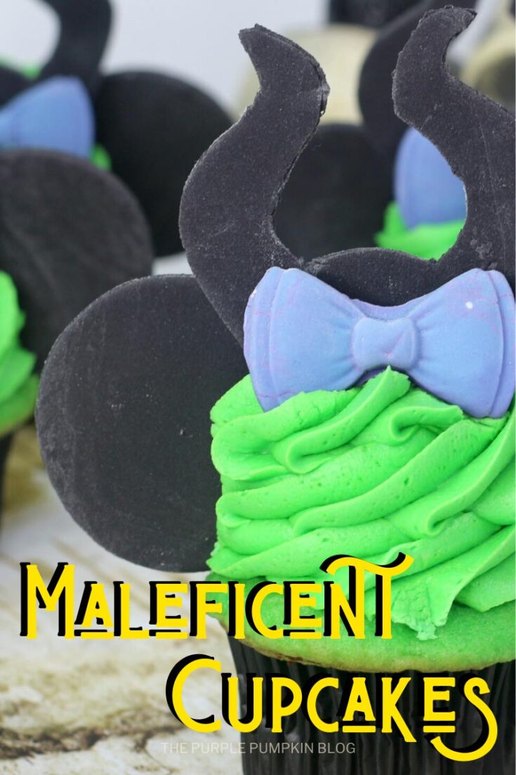 Maleficent Cupcakes Recipe | Minnie Ears Disney Cupcakes