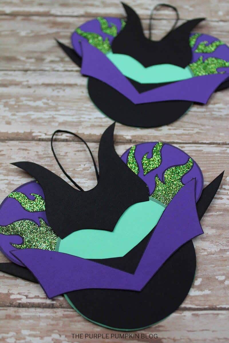 Handmade Maleficent Ornament | Disney Paper Craft