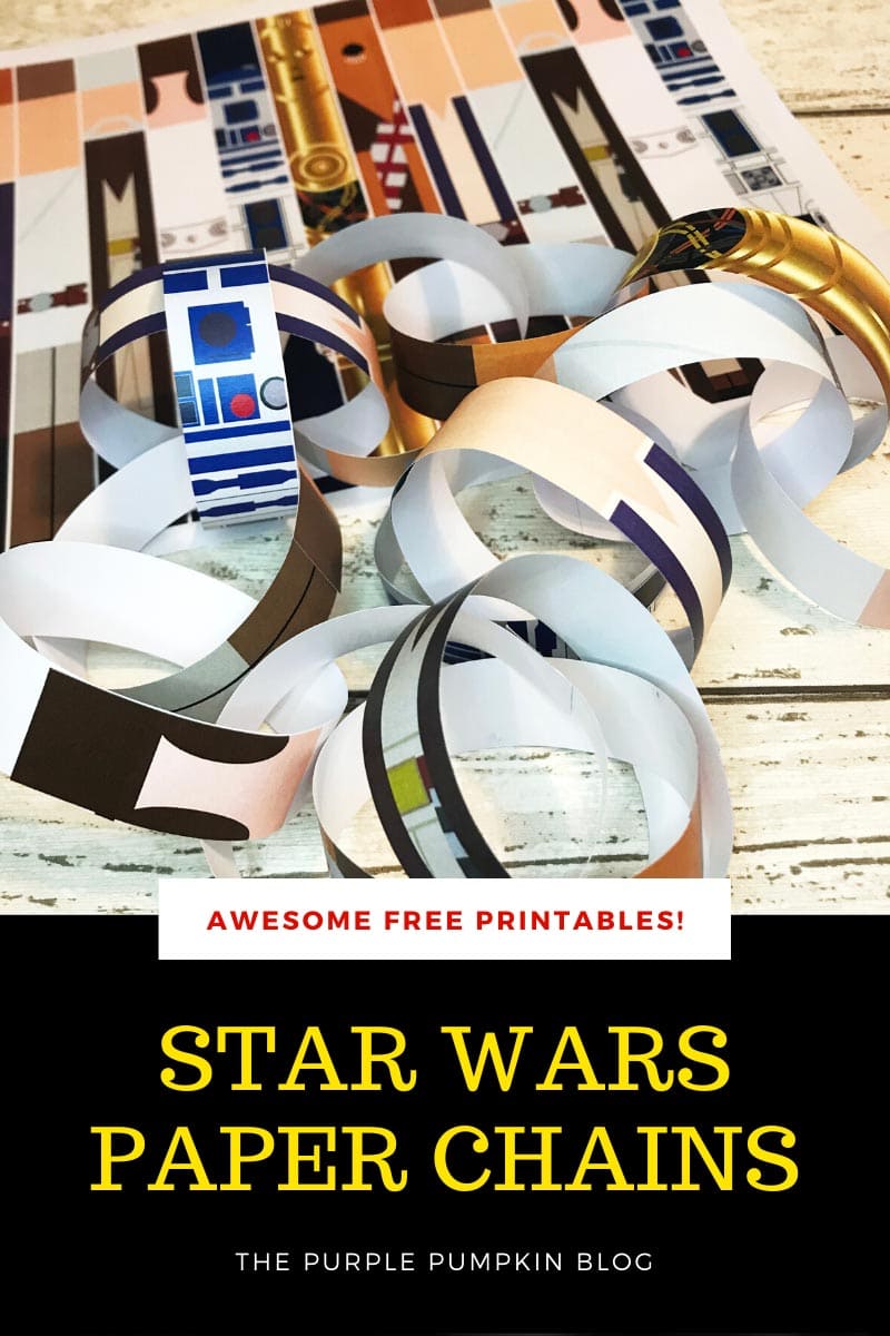 Free Printable Star Wars Paper Chains (Episode IV - A New Hope)
