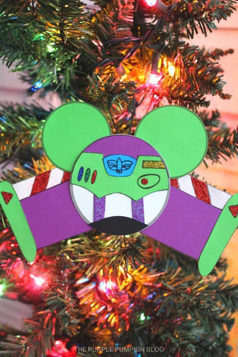 Buzz Lightyear Christmas Ornament Craft | DIY Disney Paper Ornaments