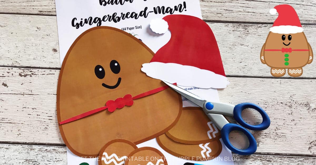 Build A Gingerbread Man Printable | Paper Gingerbread Man Template