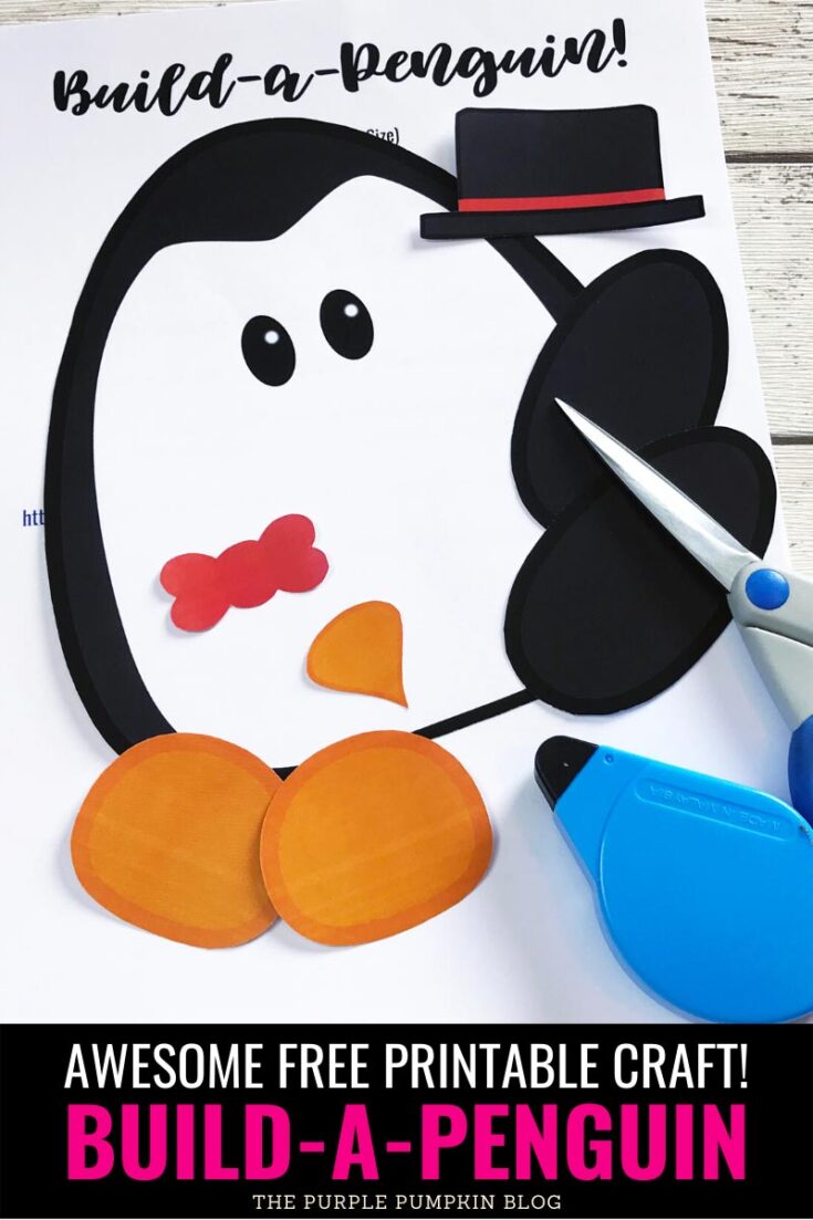 Build a Penguin Printable | Free Printable Paper Penguin Template