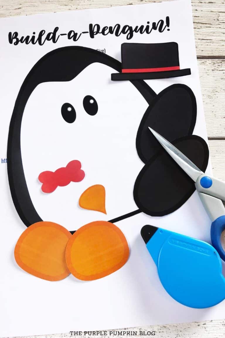 Build a Penguin Printable | Free Printable Paper Penguin Template