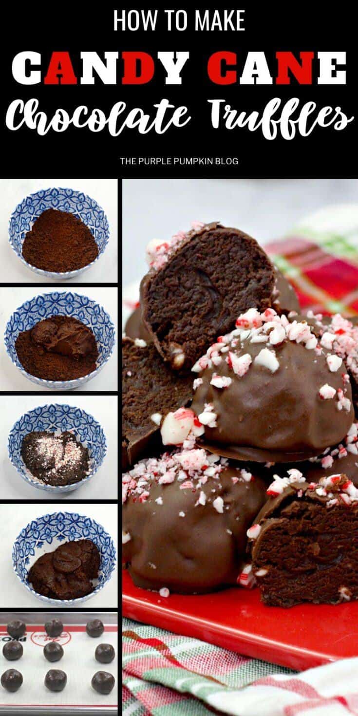 Candy Cane Chocolate Truffles | Yummy Homemade Edible Gift!