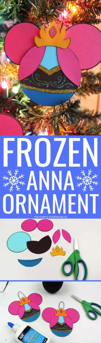 Disney's Frozen Anna Christmas Ornament Craft | DIY Frozen Ornaments
