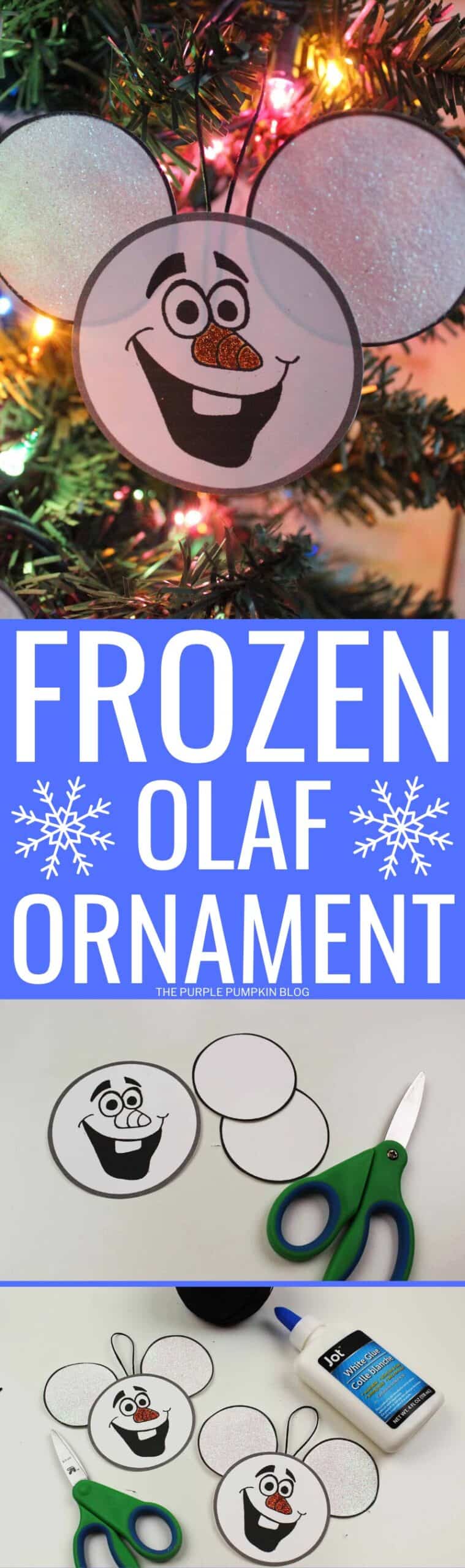 Disney's Frozen Olaf Christmas Ornament Craft | DIY Frozen Ornaments