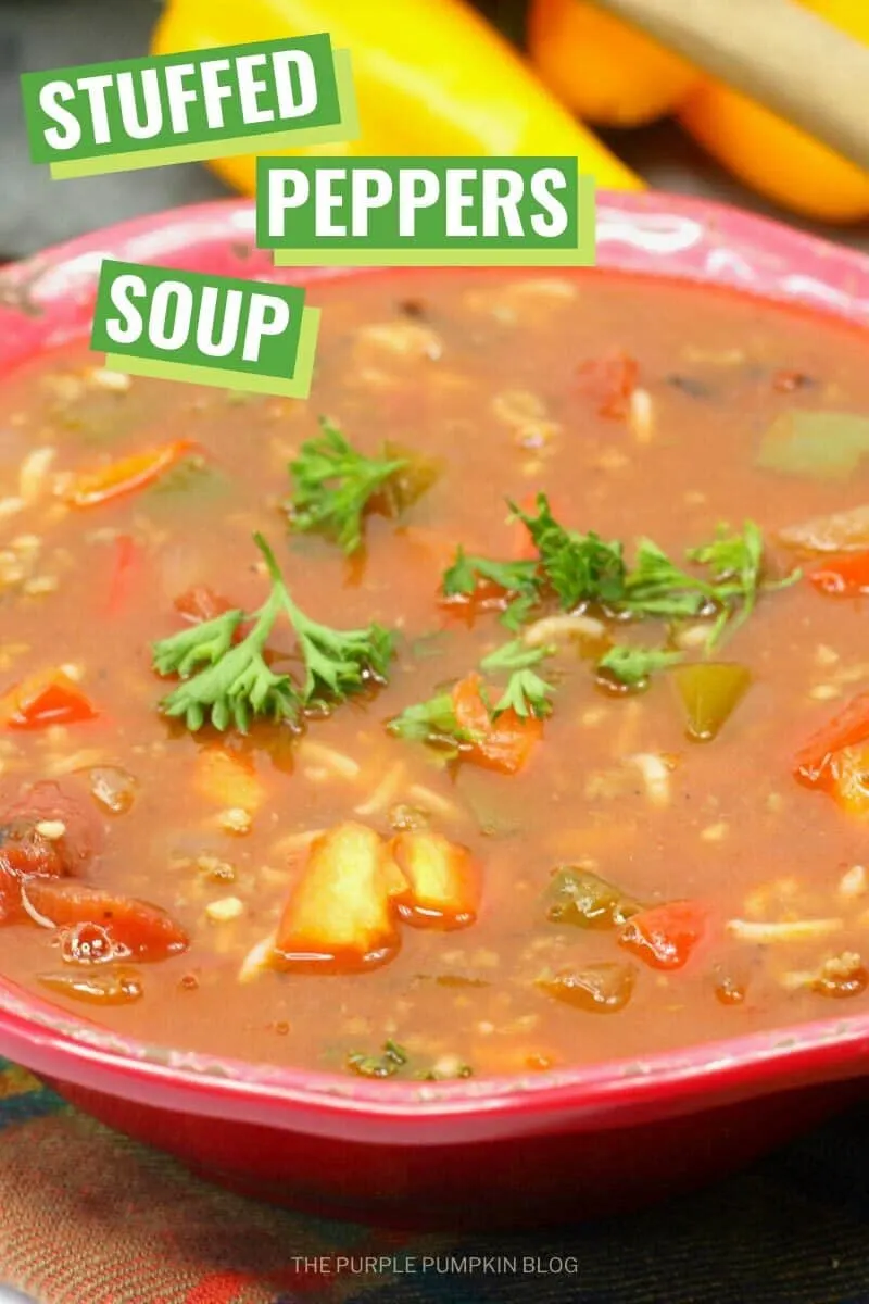 Hearty Stuffed Pepper Soup | A Tasty & Filling Winter Soup