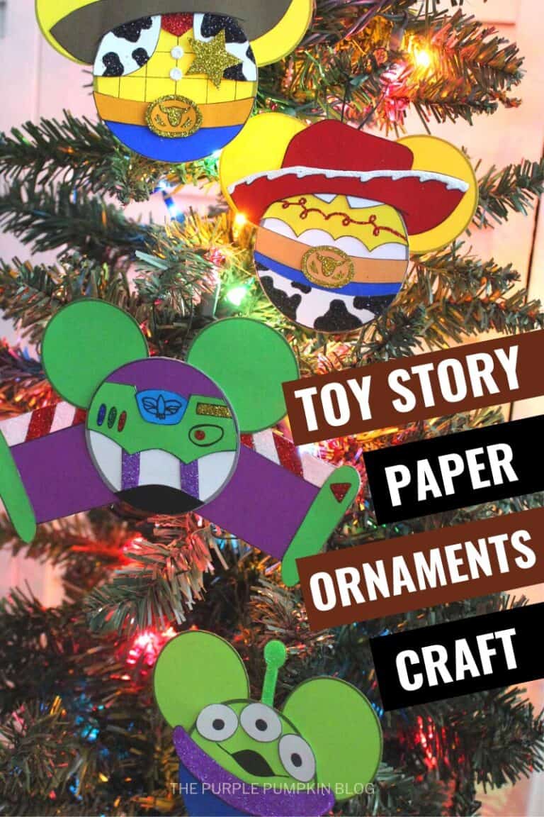 Sheriff Woody Christmas Ornament Craft DIY Disney Paper Ornaments