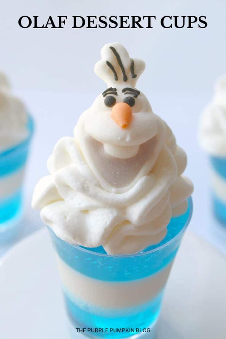 Frozen Olaf Dessert Cups | A Fun Dessert for Frozen Parties!