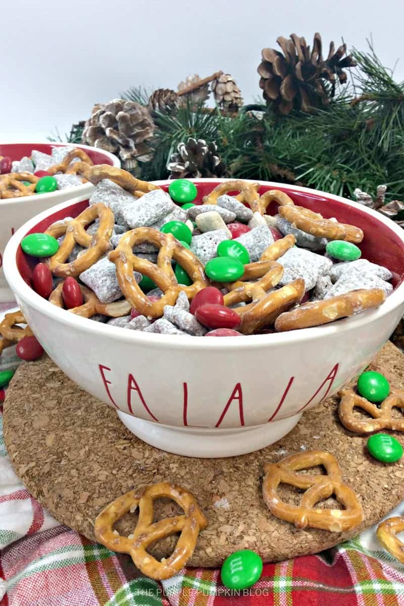 Reindeer Chow - A Yummy Festive Snack Mix | Christmas Muddie Buddies