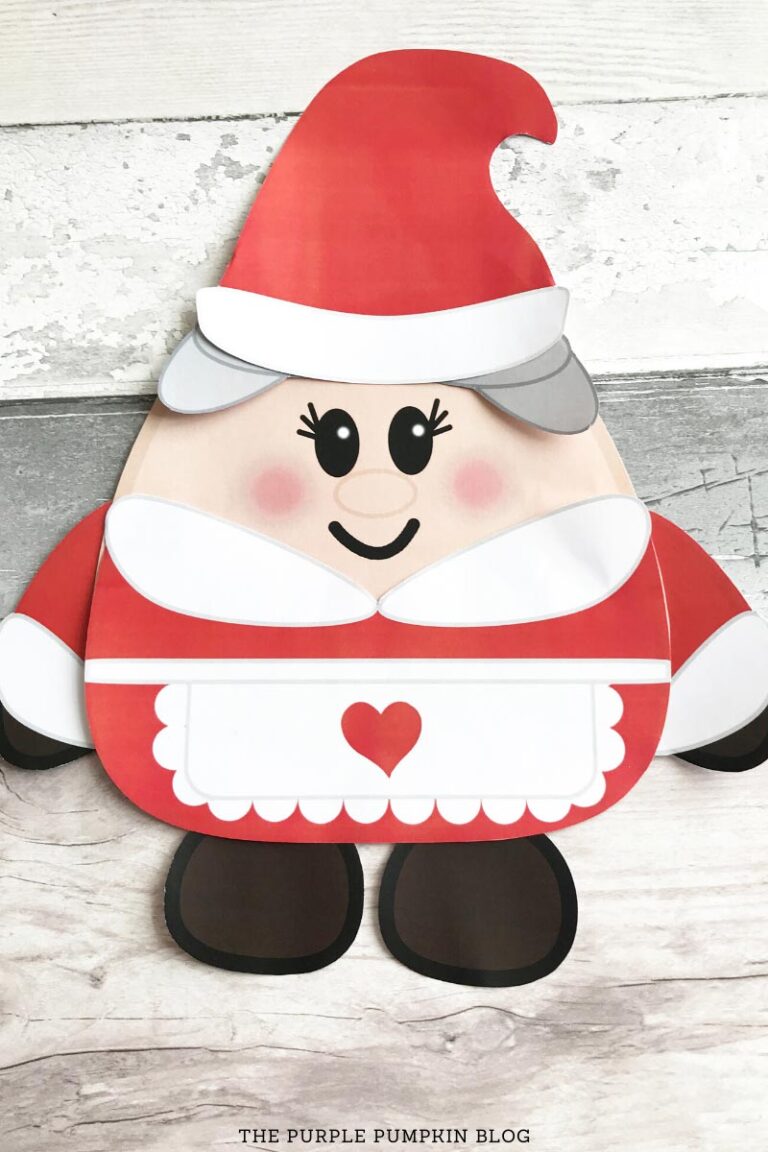 Build A Mrs Claus Printable | Free Printable Paper Mrs Claus Template!