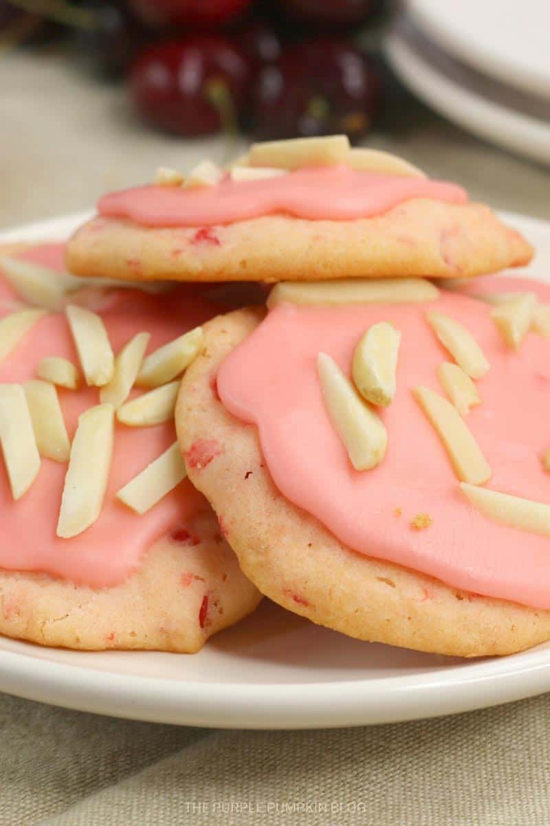 Iced Cherry Almond Cookies | A Delicious Cookie for Christmas!