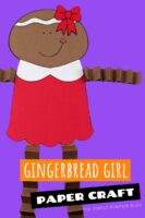 Free Printable Gingerbread Girl Paper Craft
