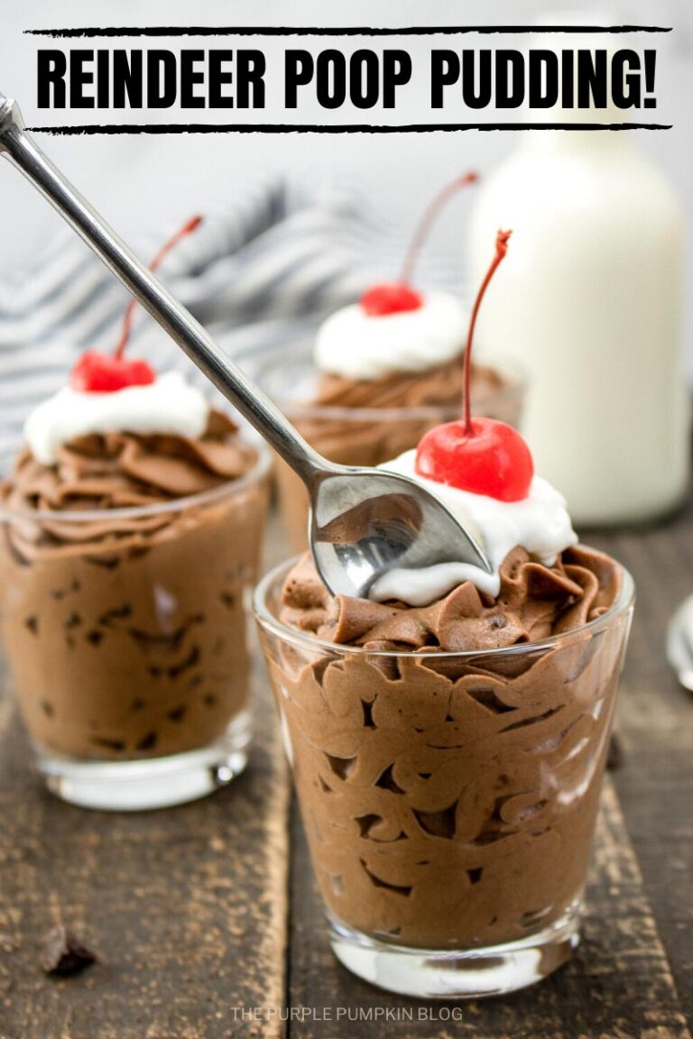 Chocolate Reindeer Poop Pudding | A Silly Holiday Dessert!