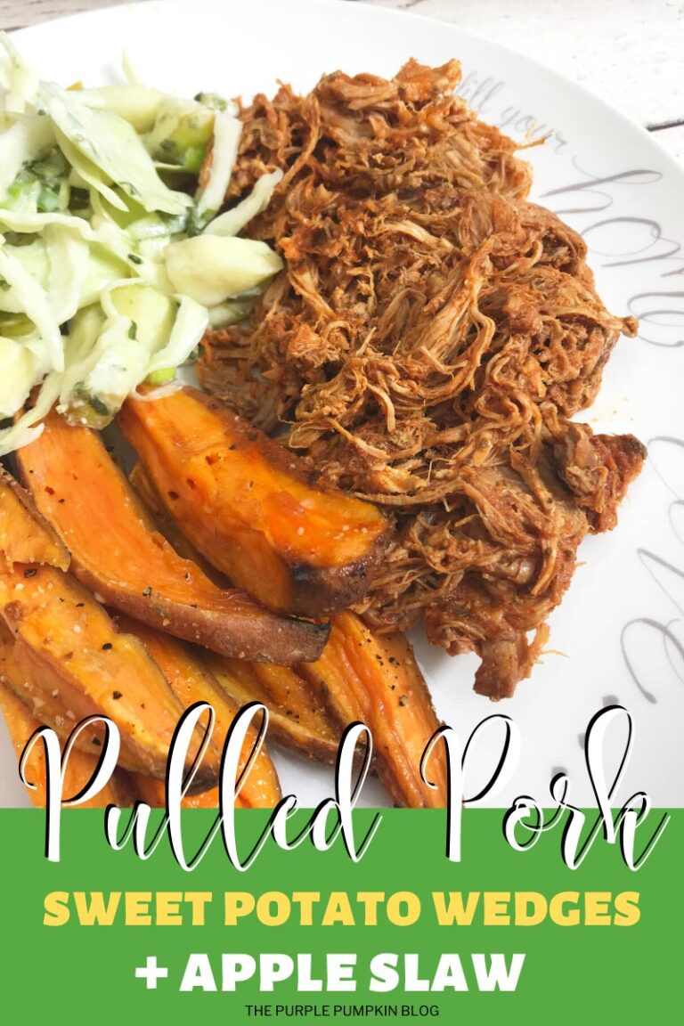 Slimming World Pulled Pork with Apple Slaw & Sweet Potato Wedges