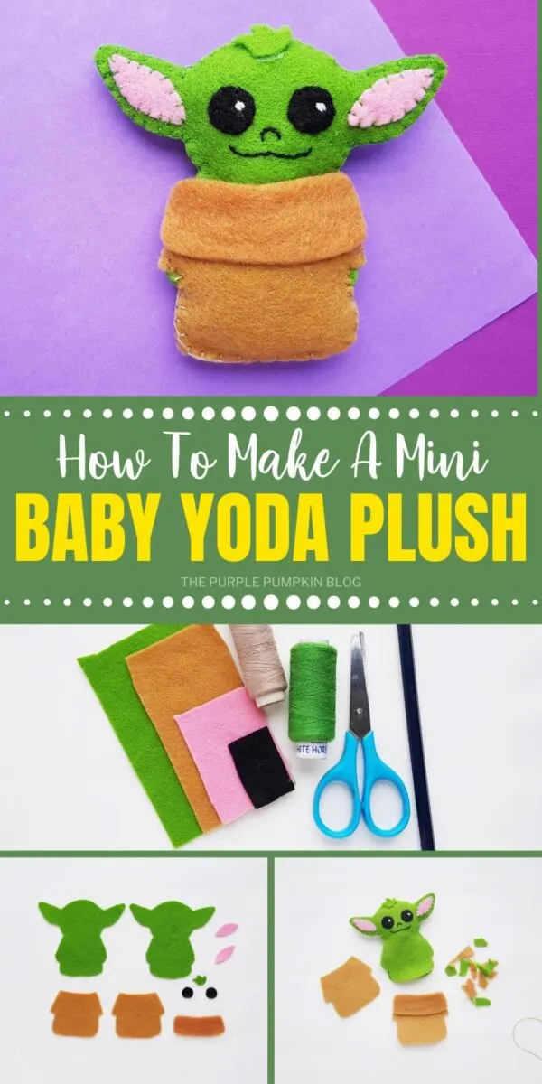 Make Your Own DIY Baby Yoda Plush! Cute Mini Felt Baby Yoda Tutorial