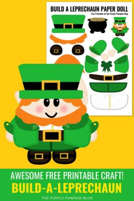 Free Printable Build A Leprechaun Paper Doll for St. Patrick's Day!