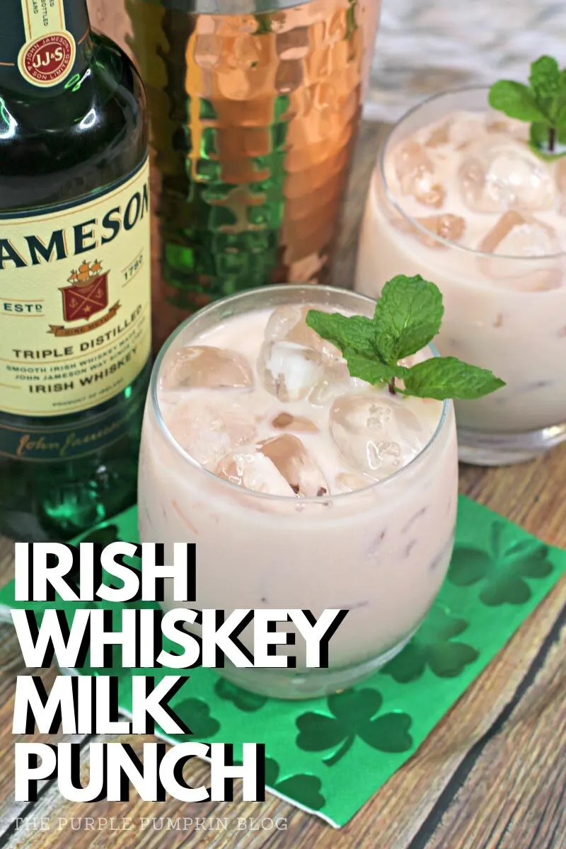Irish Whiskey Milk Punch Cocktail (Scáiltín) St. Patrick's Day Drink!