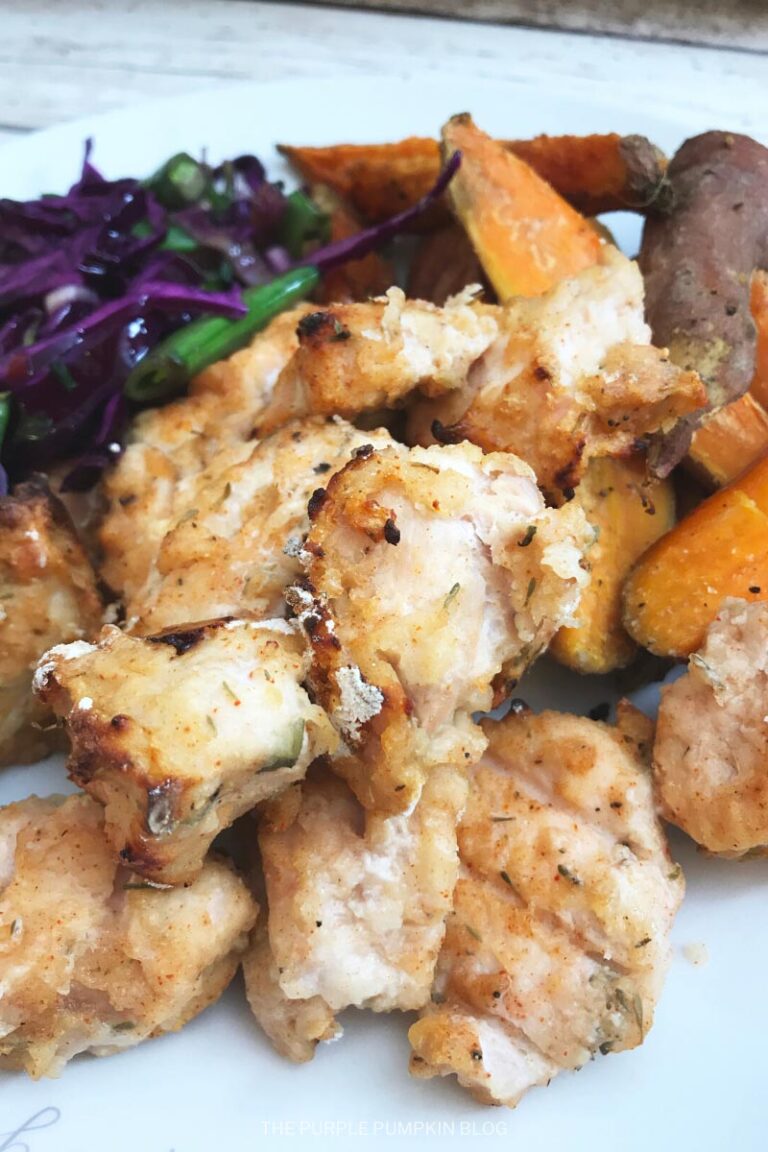 Slimming World Southern-Style Chicken, Sweet Potato Wedges & Slaw