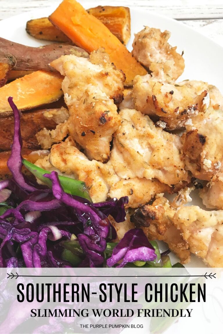 Slimming World Southern-Style Chicken, Sweet Potato Wedges & Slaw