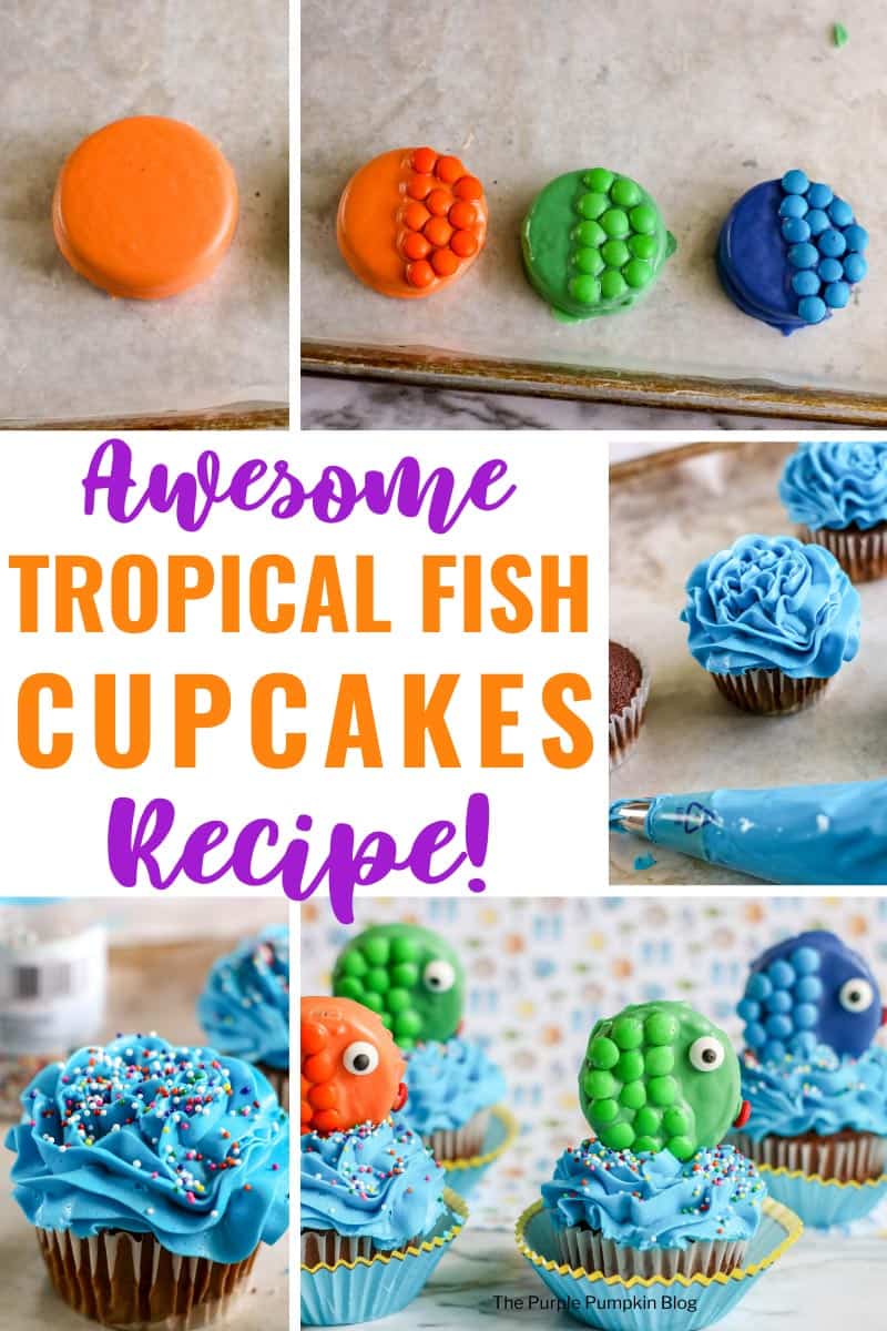 Make These Tropical Fish Cupcakes For An Under The Sea Party!