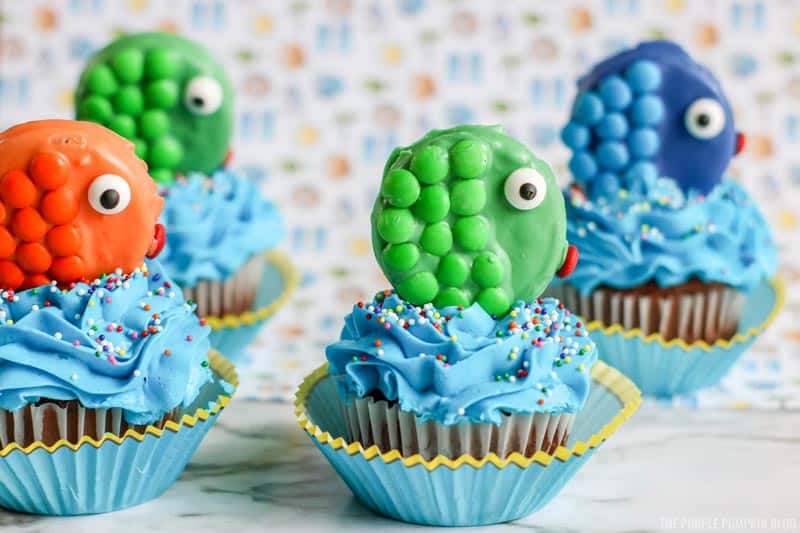Make These Tropical Fish Cupcakes For An Under The Sea Party!