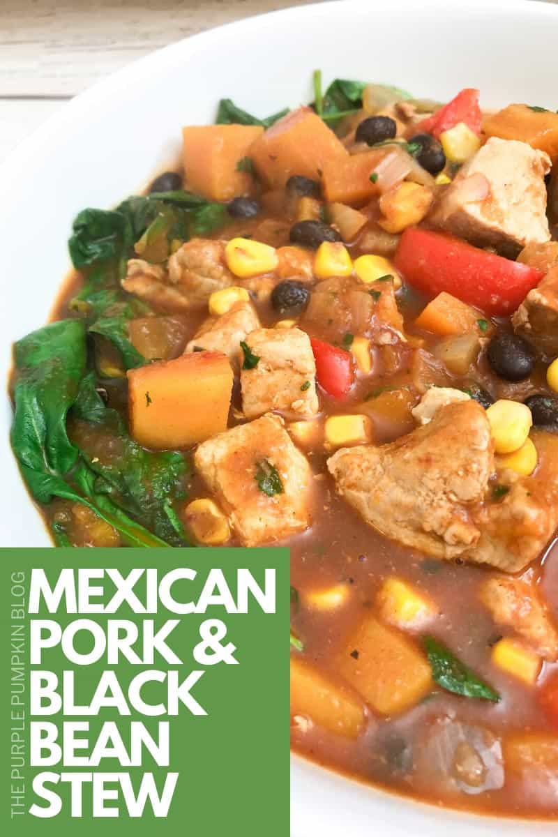 Mexican Pork Stew with Black Beans & Vegetables