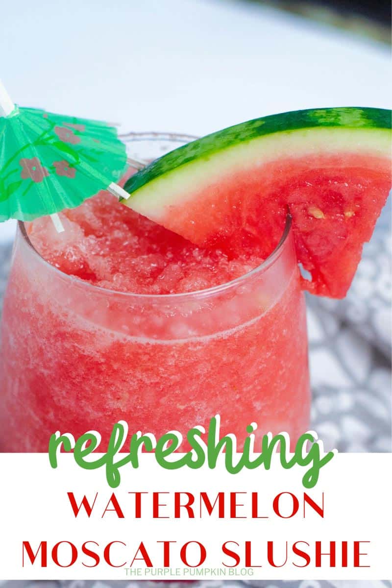 Watermelon Moscato Slushie Cocktail - Perfect for Sunny Summer Days!