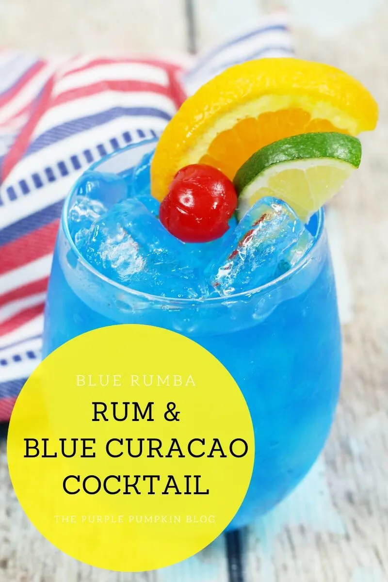 Tropical Blue Cocktail - Blue Rumba
